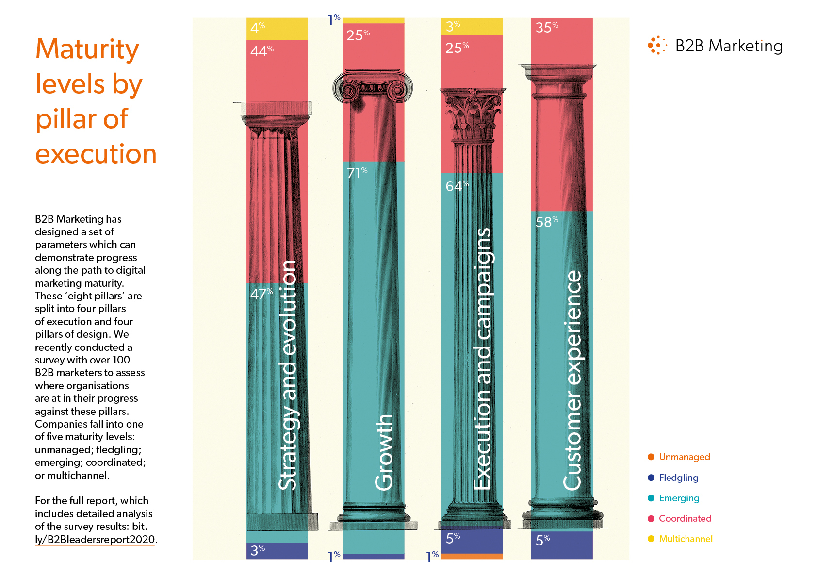 Maturity levels by pillars of execution
